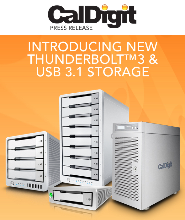 CalDigit Announces New Thunderbolt 3 and USB-C Storage Devices - MacRumors